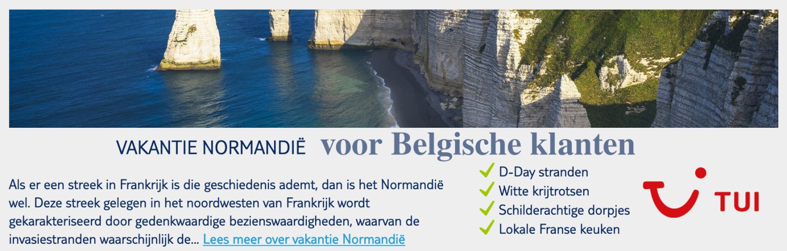 Kaart van Normandië - Rondreis Normandië